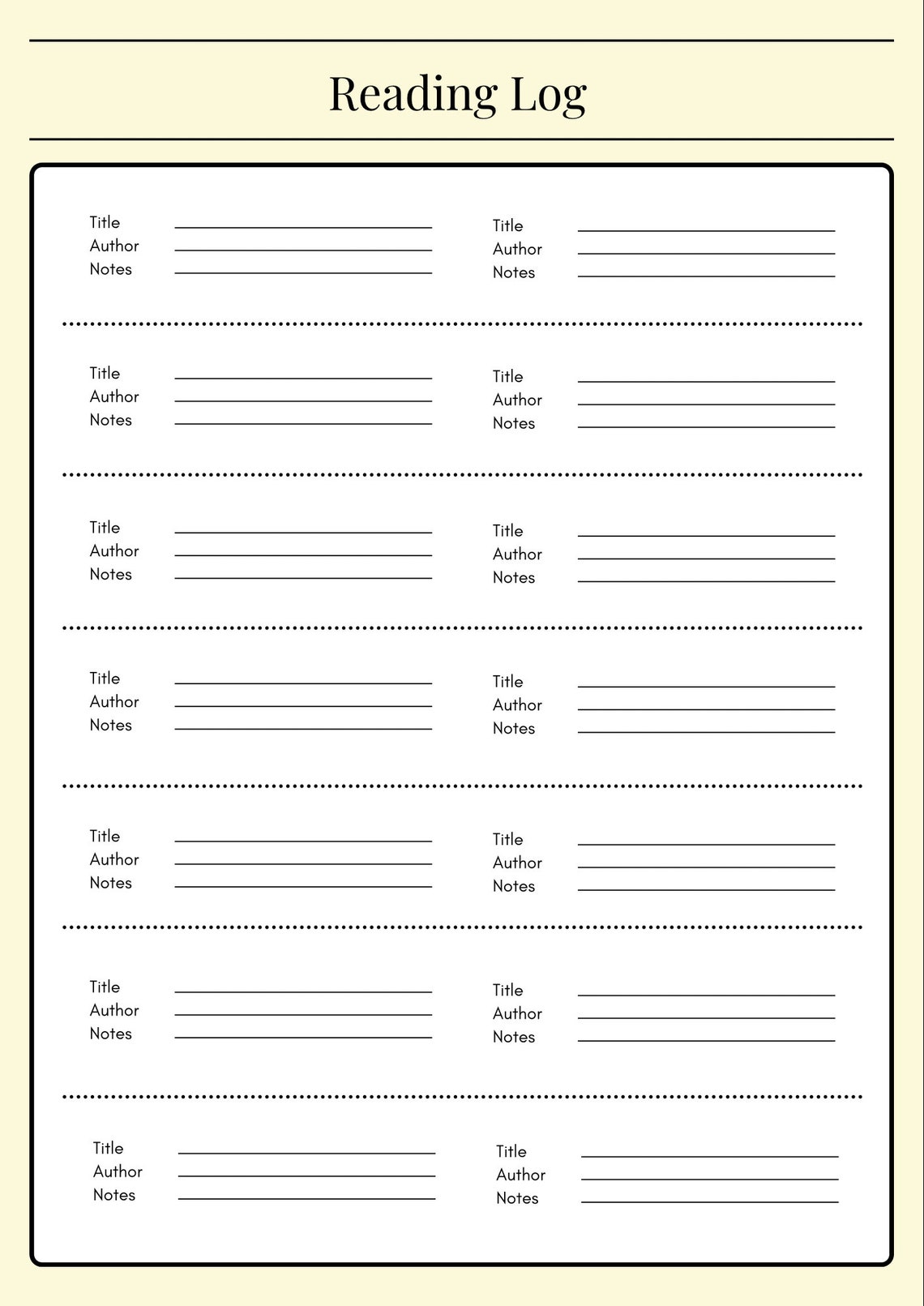 Reading Log Printable, Reading Tracker, Books to Read, Books I've Read ...