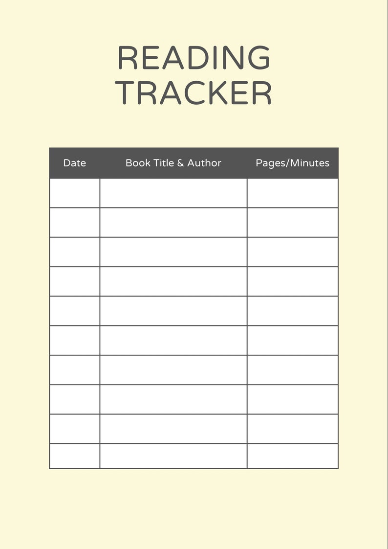 Reading Tracker Printable, Reading Log, Books to Read, Books I've Read ...