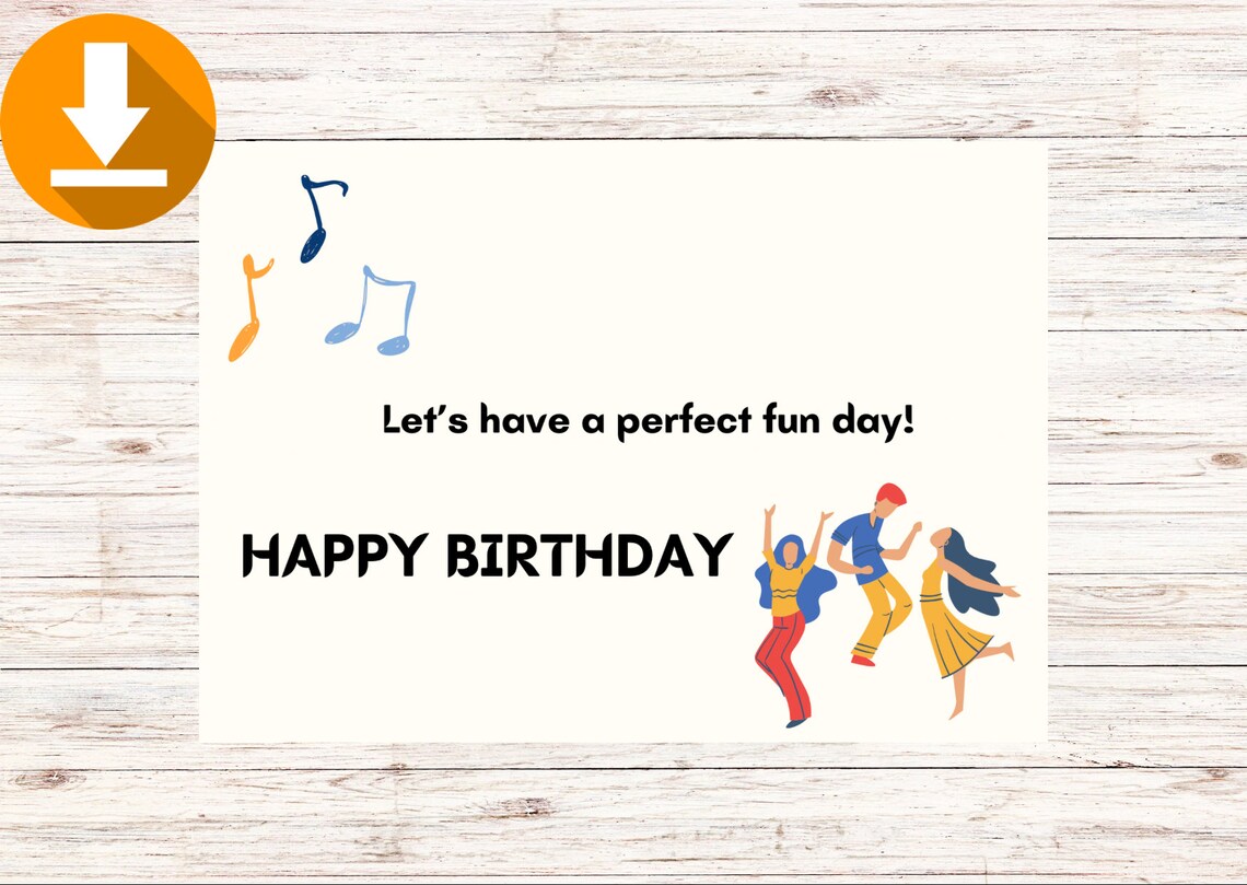 Personalised Dancer Birthday Card, Dancer Birthday Card, Printable ...