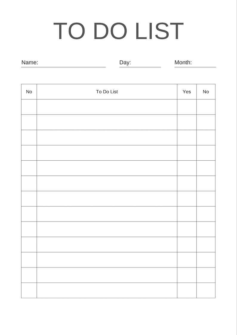 Stay Organized Print at Home Instant Download Daily Planner - Etsy
