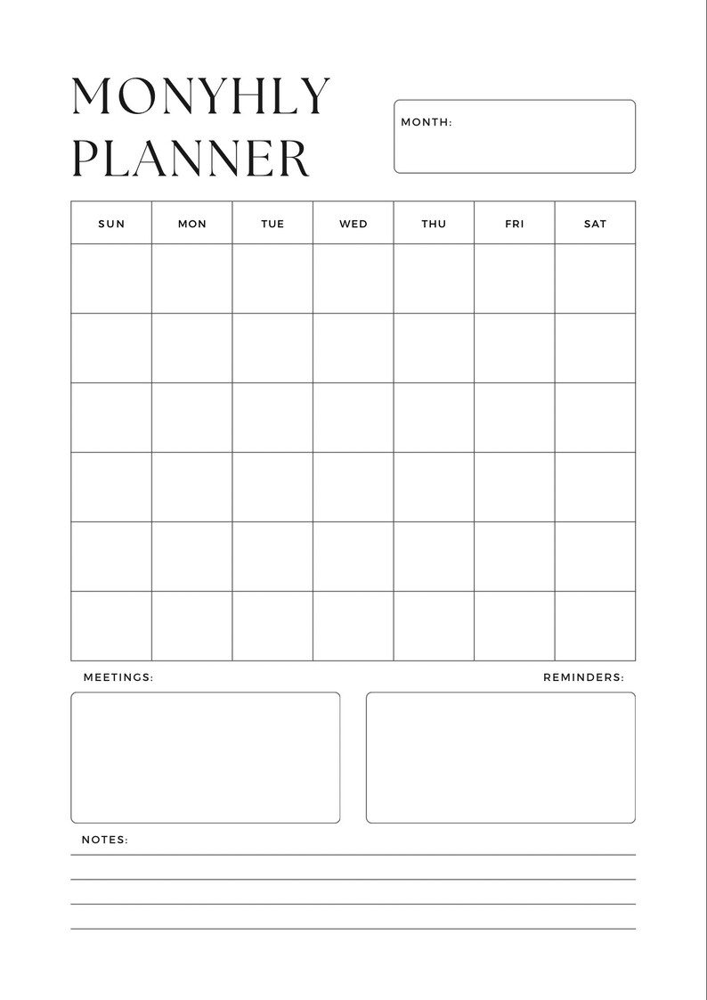 Stay Organized Print at Home Instant Download, Daily Planner Weekly ...