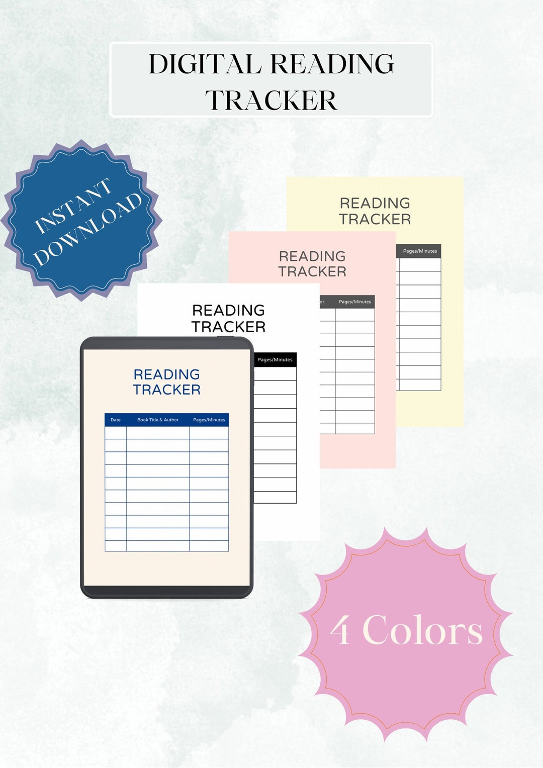 Reading Tracker Printable, Reading Log, Books to Read, Books I've Read ...