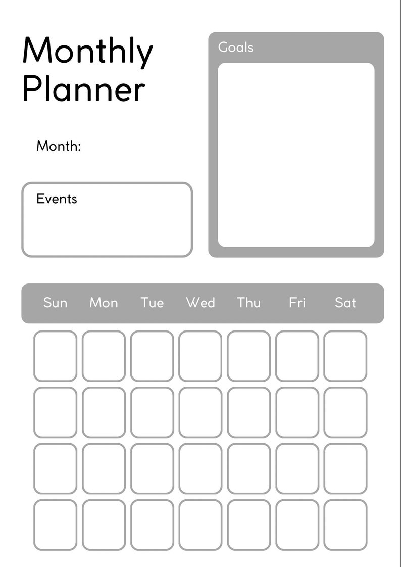 Stay Organized Print at Home Instant Download, Daily Planner Weekly ...