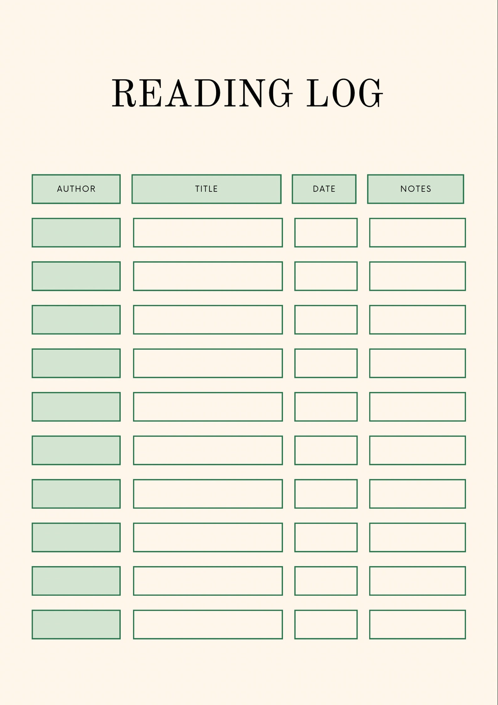 Reading Log Printable, Reading Tracker, Books to Read, Books I've Read ...
