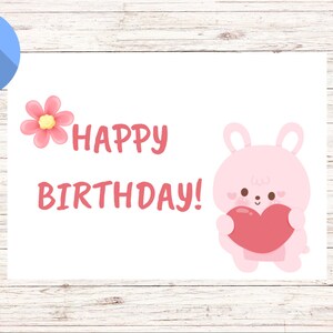 Happy Birthday Digital Printable Card Printable Card - Etsy