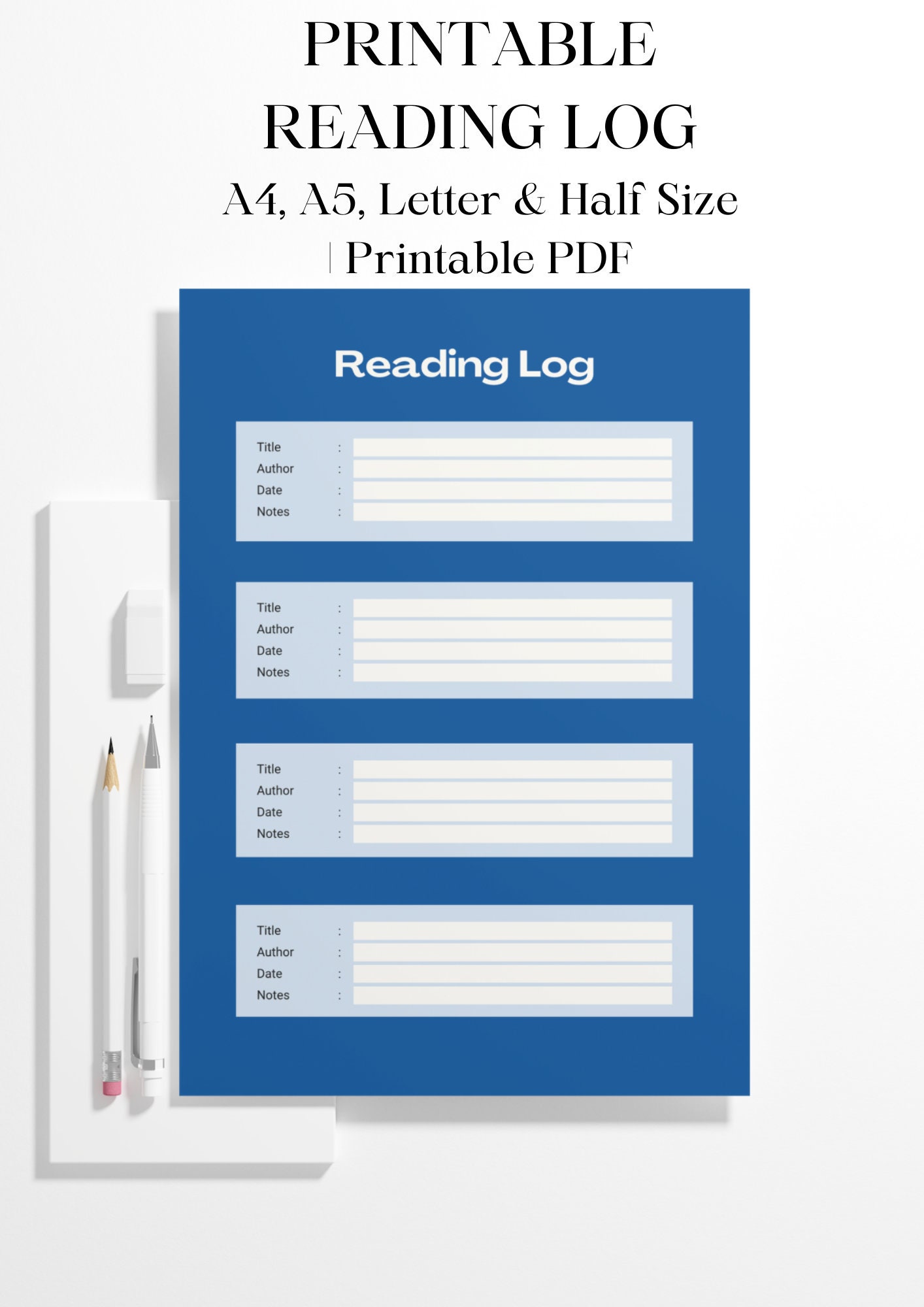 Reading Log Printable Reading Tracker Books to Read Books - Etsy