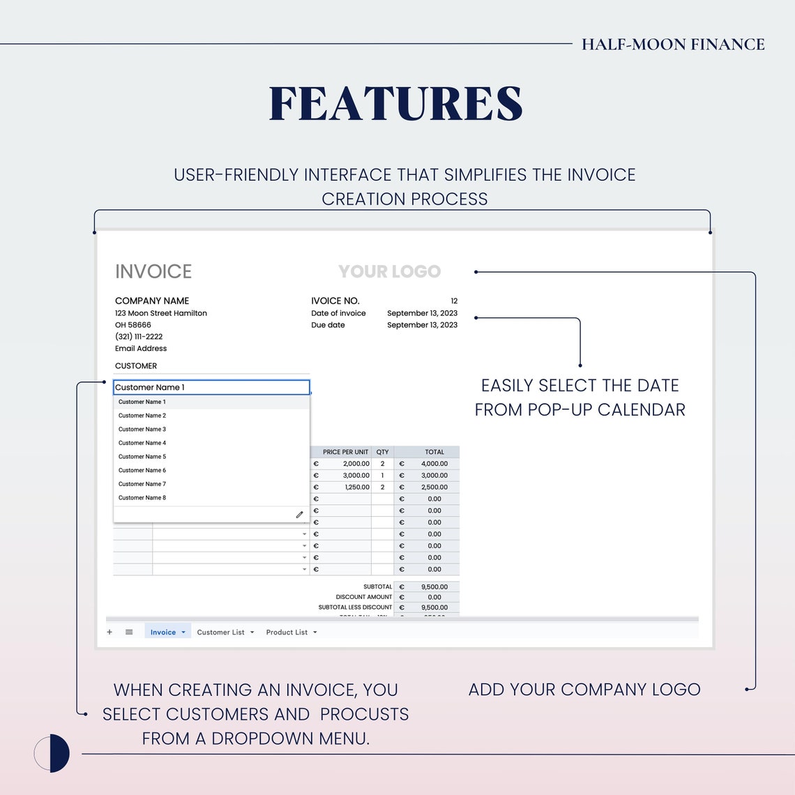 Invoice Generator, Invoice Template in Google Sheets for Small Business ...