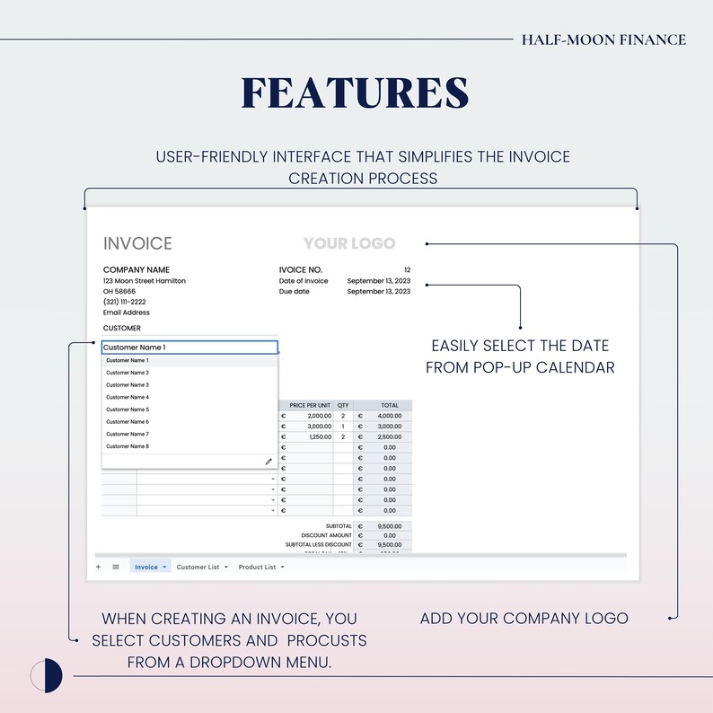 Invoice Generator, Invoice Template in Google Sheets for Small Business ...