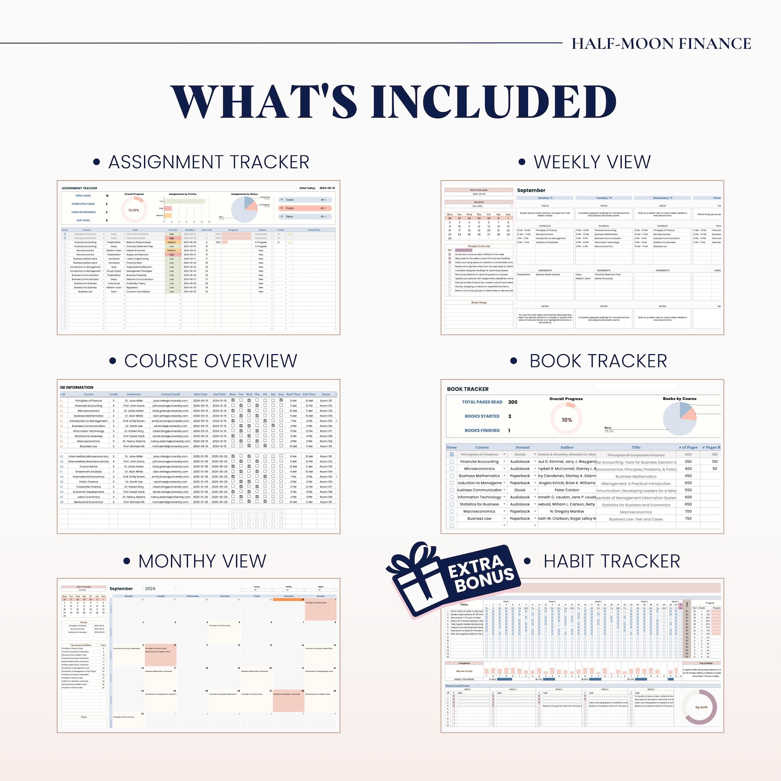 Assignment Tracker, Student Academic Planner, University Class Schedule ...