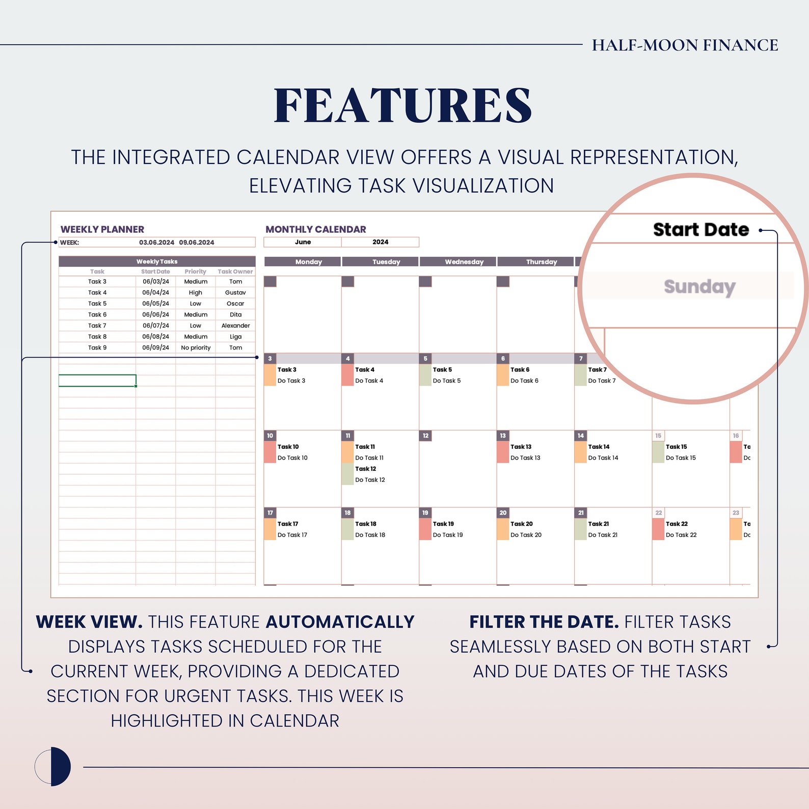 Excel Task Tracker With Kanban Board Template, Team Project Management ...