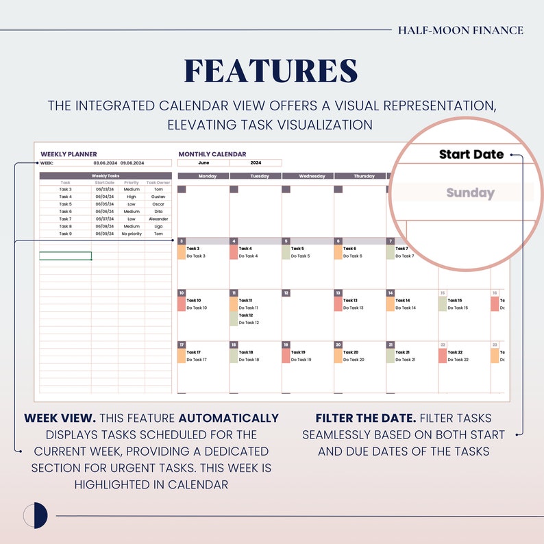 Excel Task Tracker With Kanban Board Template, Team Project Management ...