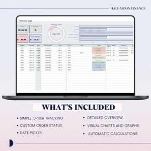 Order Tracker, Order Log Google Spreadsheets Template, Small Business ...