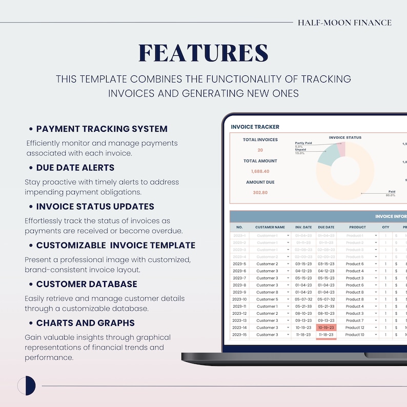 Invoice Generator, Invoice Tracker Google Sheets, Invoice Templete ...