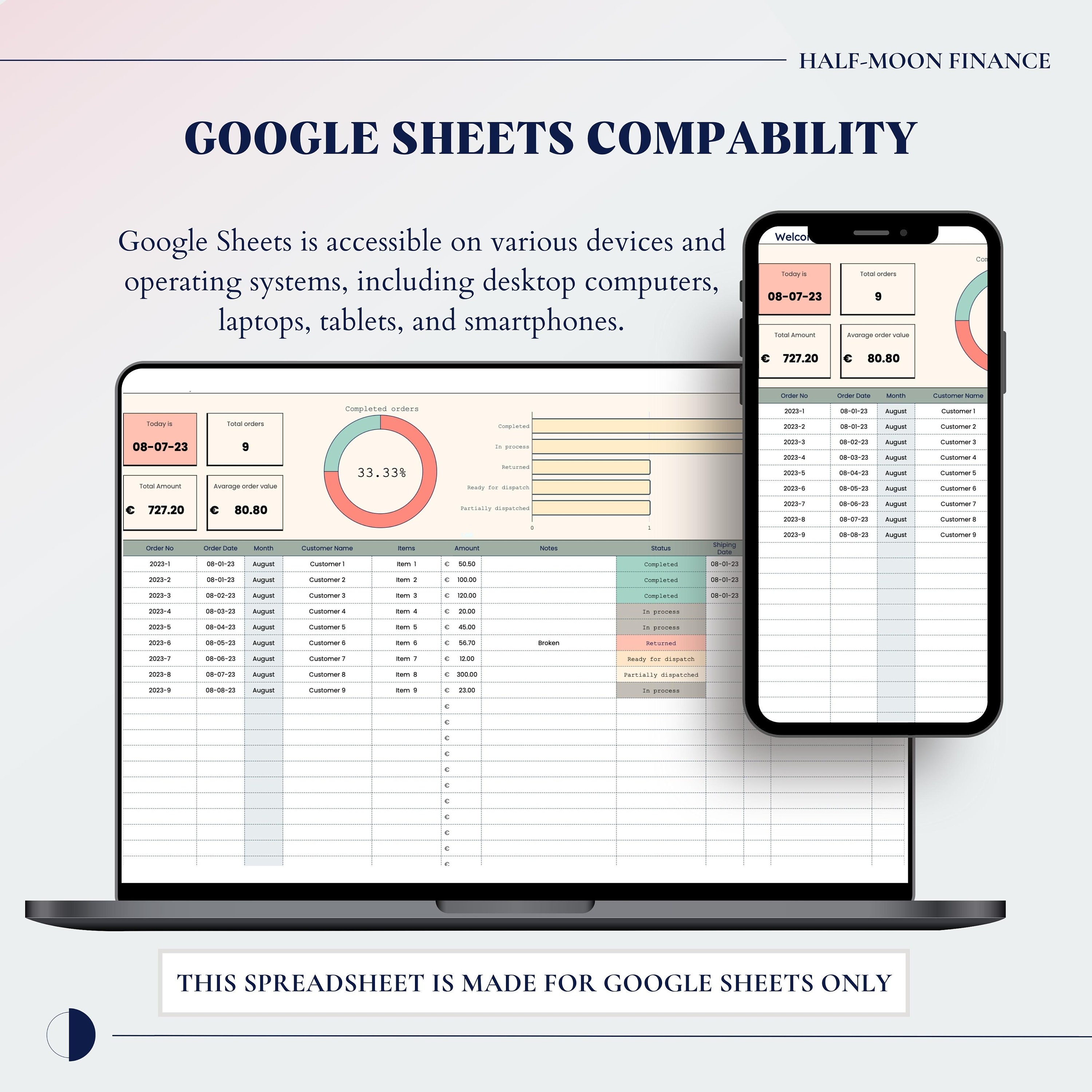 Order Tracker Google Sheets, Order Form, Order Management, Order System ...
