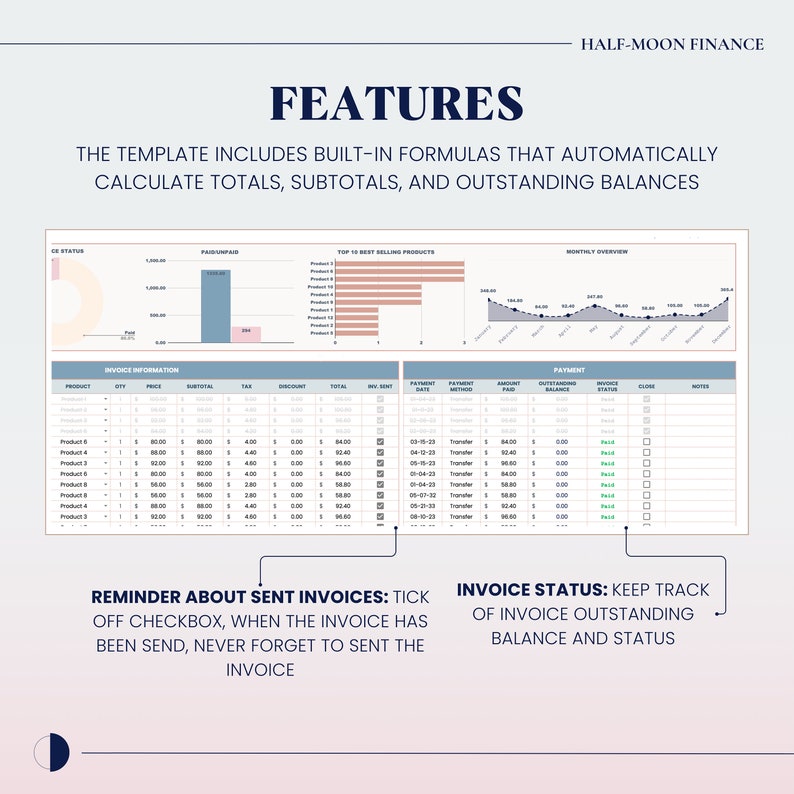 Invoice Generator, Invoice Tracker Google Sheets, Invoice Templete ...
