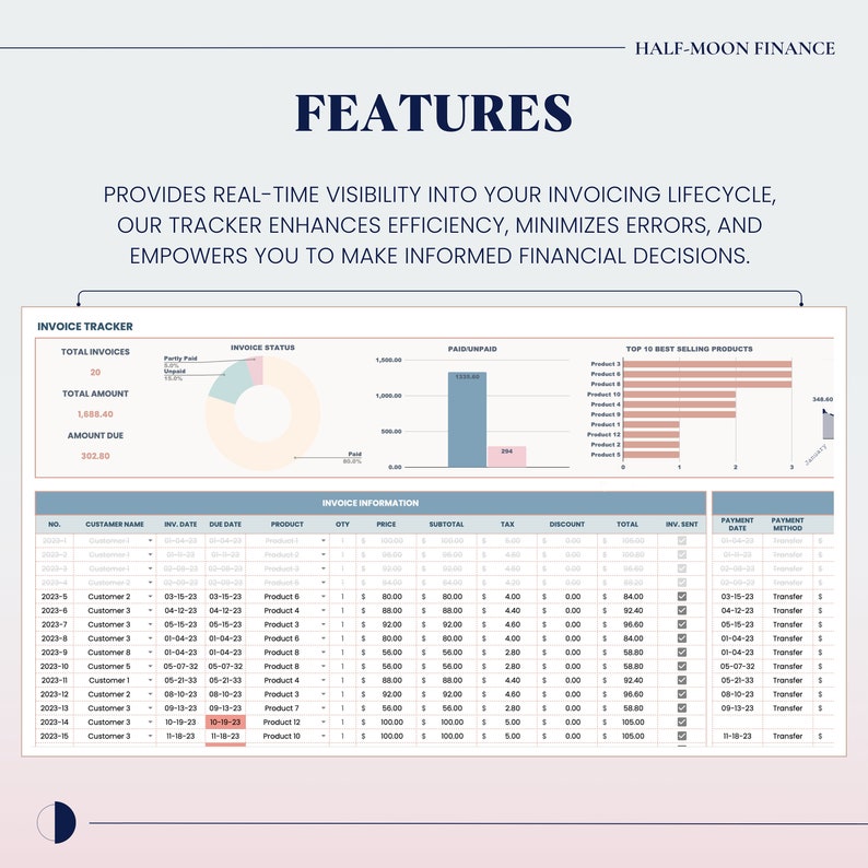 Invoice Generator, Invoice Tracker Google Sheets, Invoice Templete ...