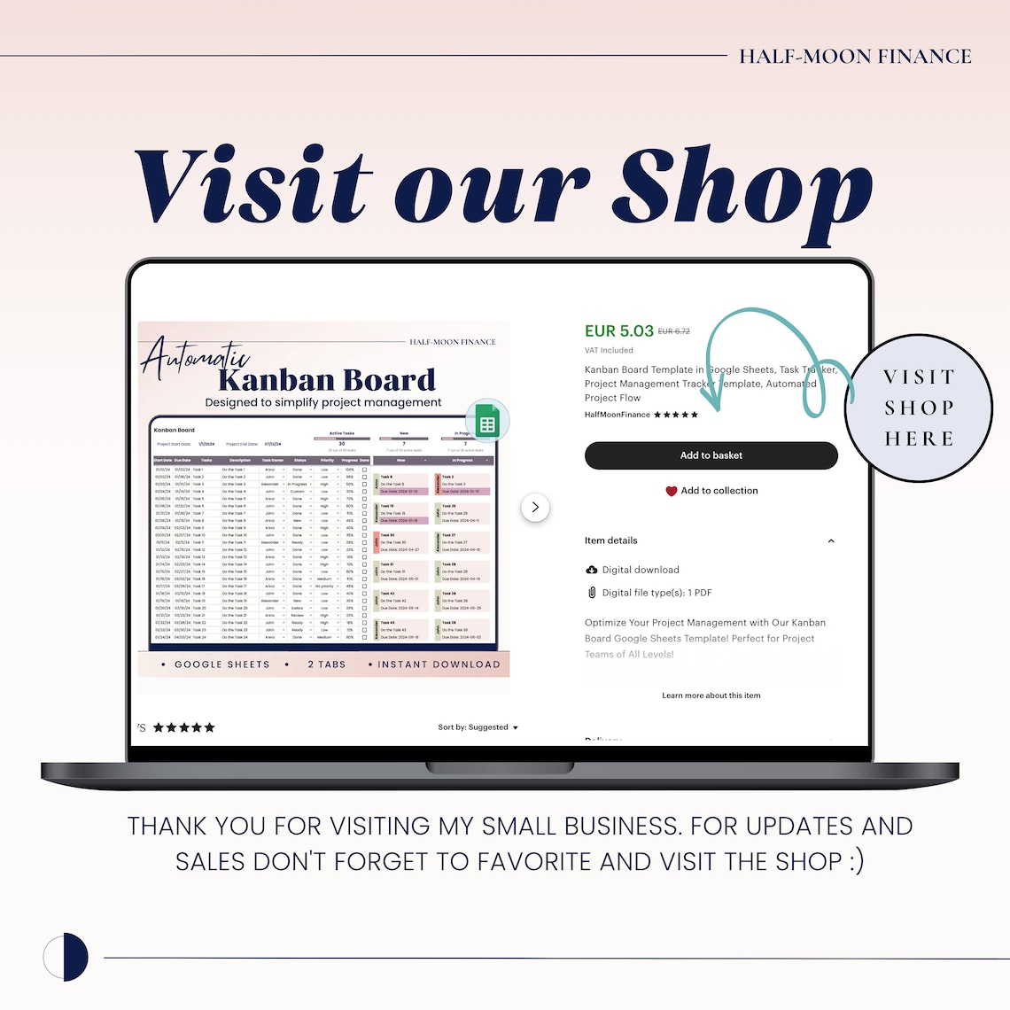 Task Tracker Google Sheets Template, Team Project Management, Task to ...