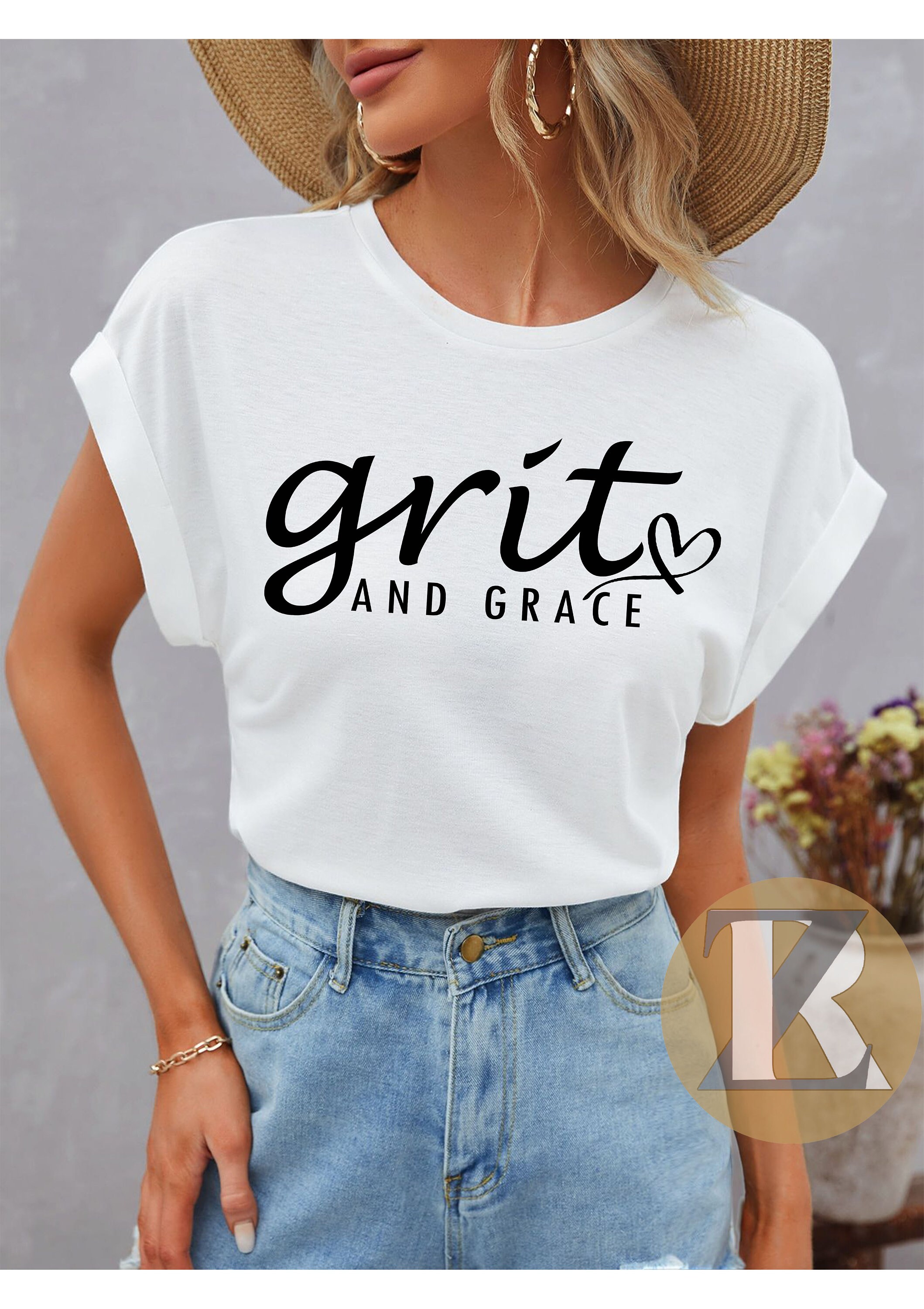 Grit y Grace SVG, Religioso svg, Fe svg, Motivacional svg, Amor propio ...