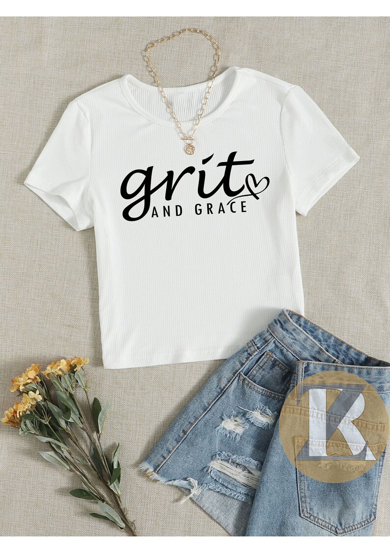Grit y Grace SVG, Religioso svg, Fe svg, Motivacional svg, Amor propio ...
