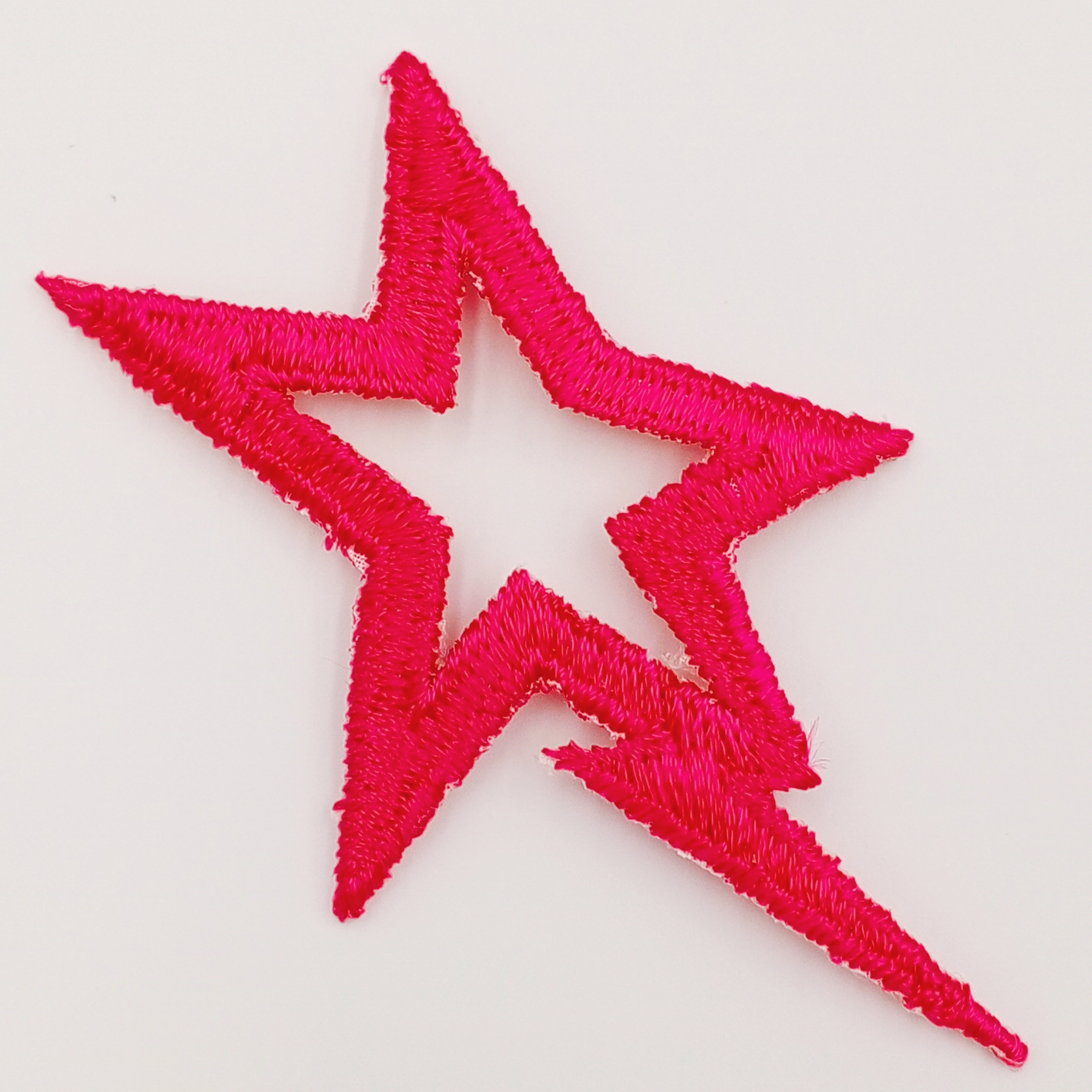 Hot Pink Shooting Star Appliques VINTAGE Iron on Patches for Creative ...