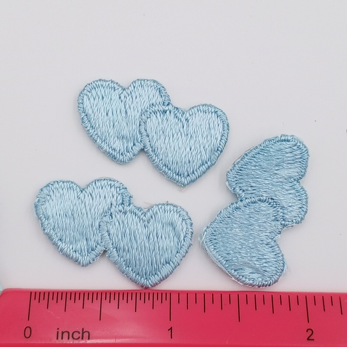 Light Blue Double Hearts Appliques VINTAGE Iron on Patches #660 - Etsy