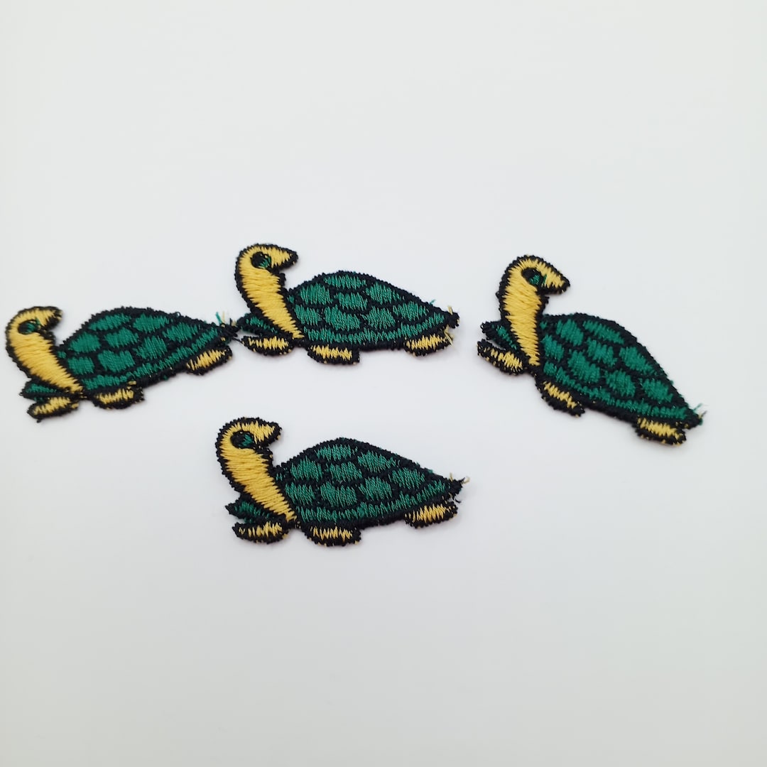 Yellow Green Turtle Patches Sewing Appliqué #459 - Etsy