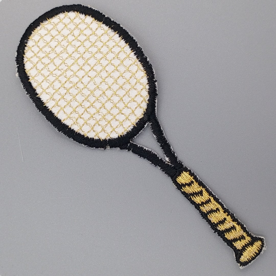 Tennis Racket Embroidered Patch Iron-on Transfer for Jacket Bags Caps ...