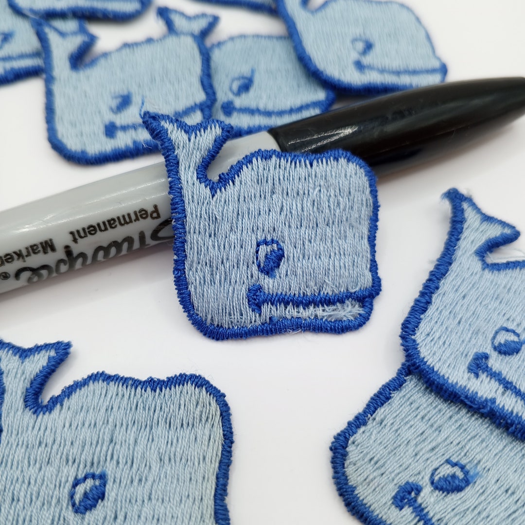 Blue Whale Patches Sewing Appliqué #463 - Etsy