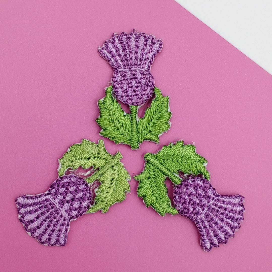 FLORAL VINTAGE Appliques Lilac Flower Patches #266 - Etsy