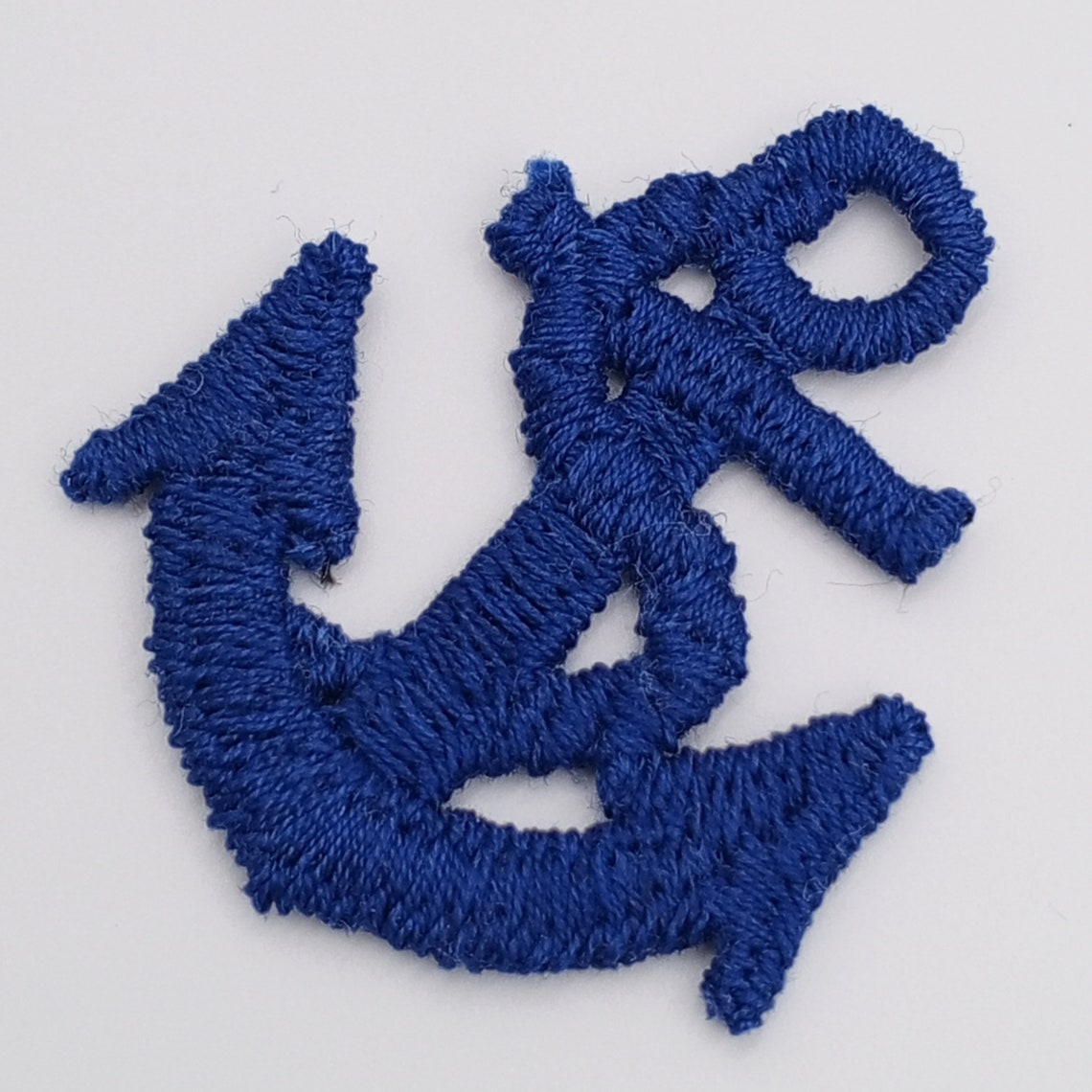 Navy Blue Anchor Decorative Patch Nautical Embroidered Retro Vintage ...