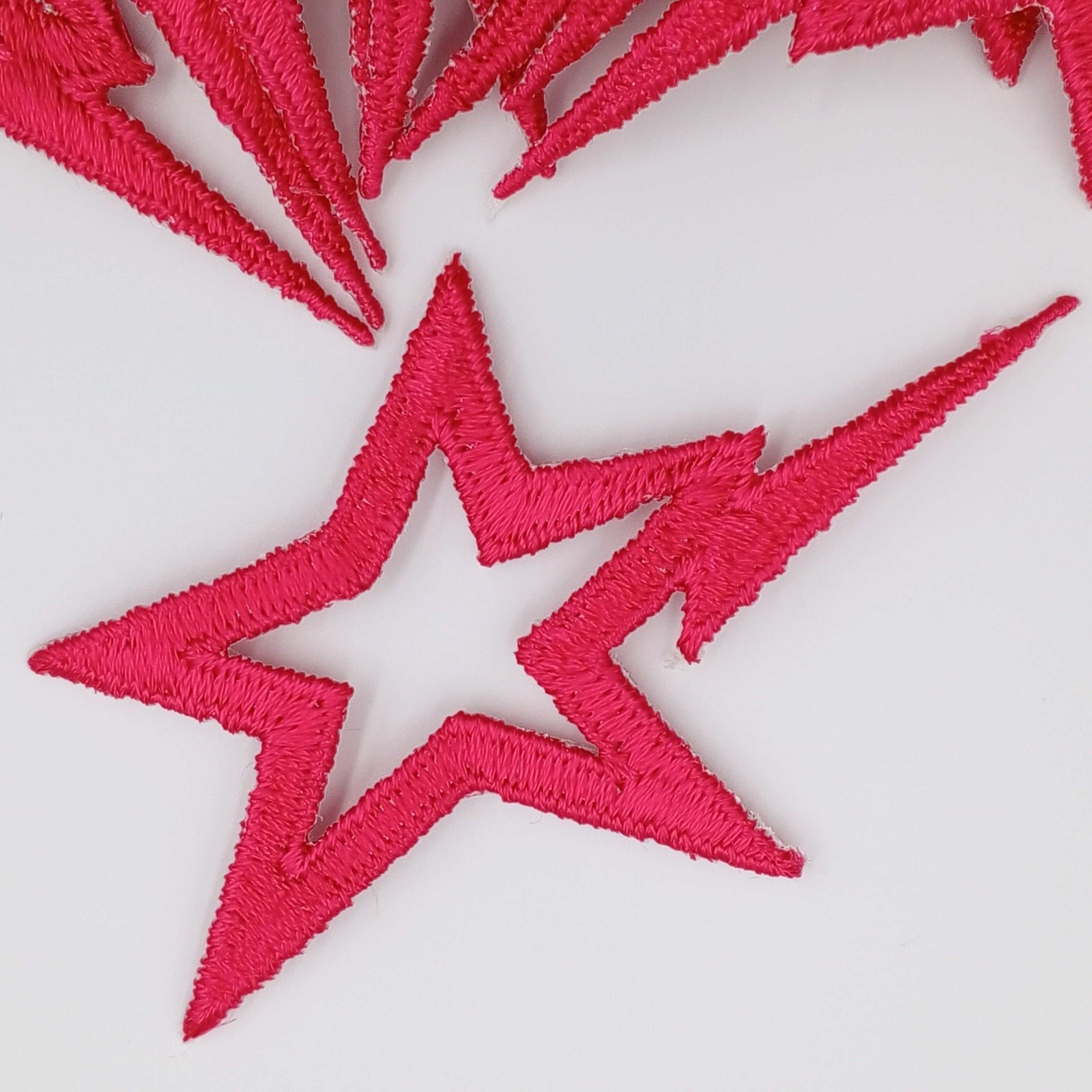 Hot Pink Shooting Star Appliques VINTAGE Iron on Patches for Creative ...