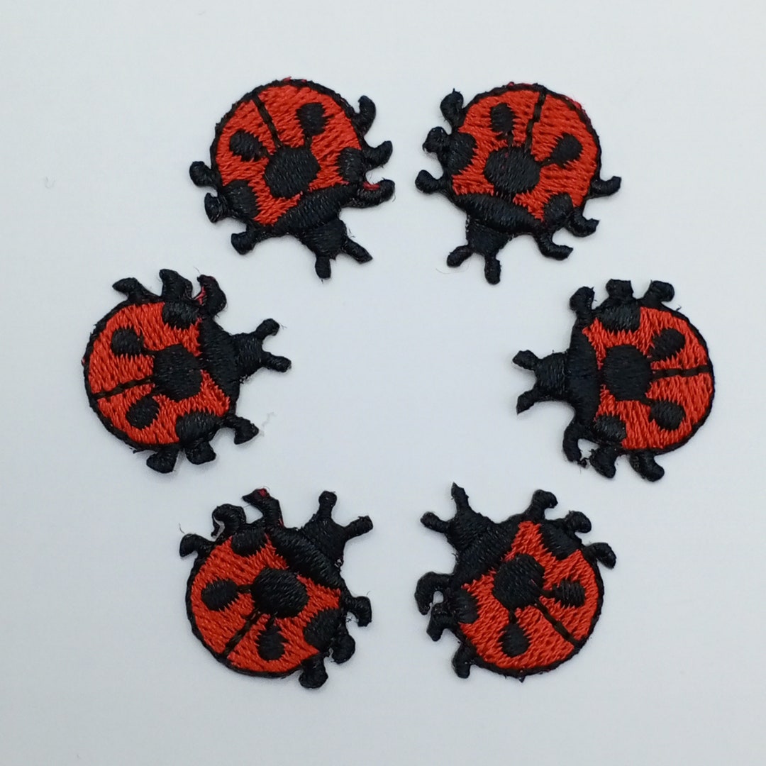 Black Red Ladybug Appliques Iron on Patches #486 - Etsy
