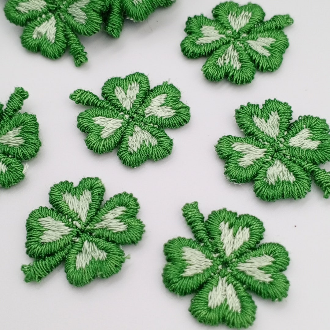 Clover VINTAGE Appliques Green Shamrock Patches #334 - Etsy
