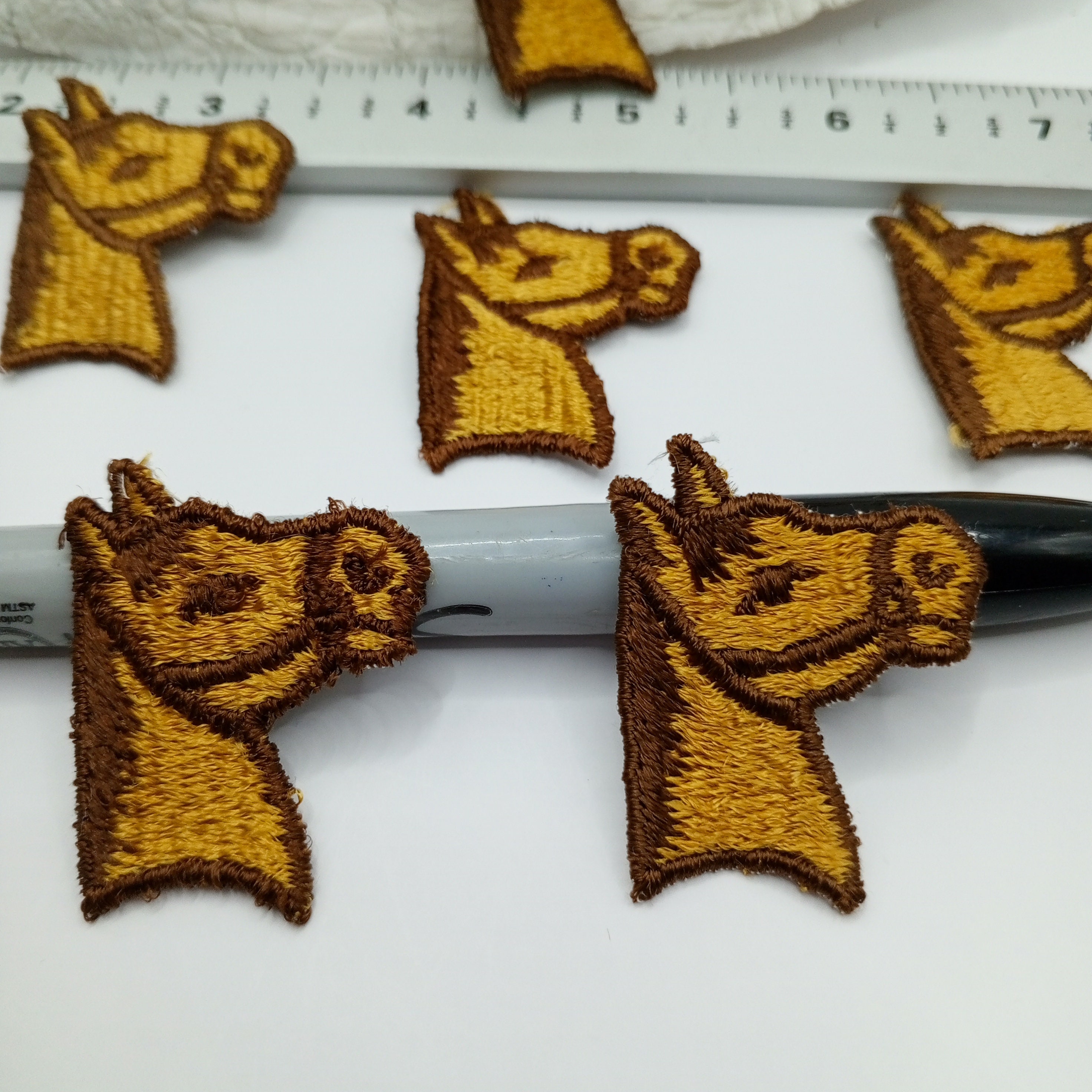 Horse Head Appliques Brown Horse Patches 436 - Etsy