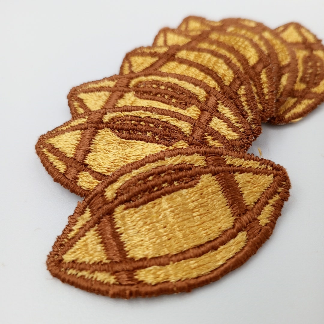 VINTAGE Football Patches Sports Soccer Brown Embroidered Appliques ...