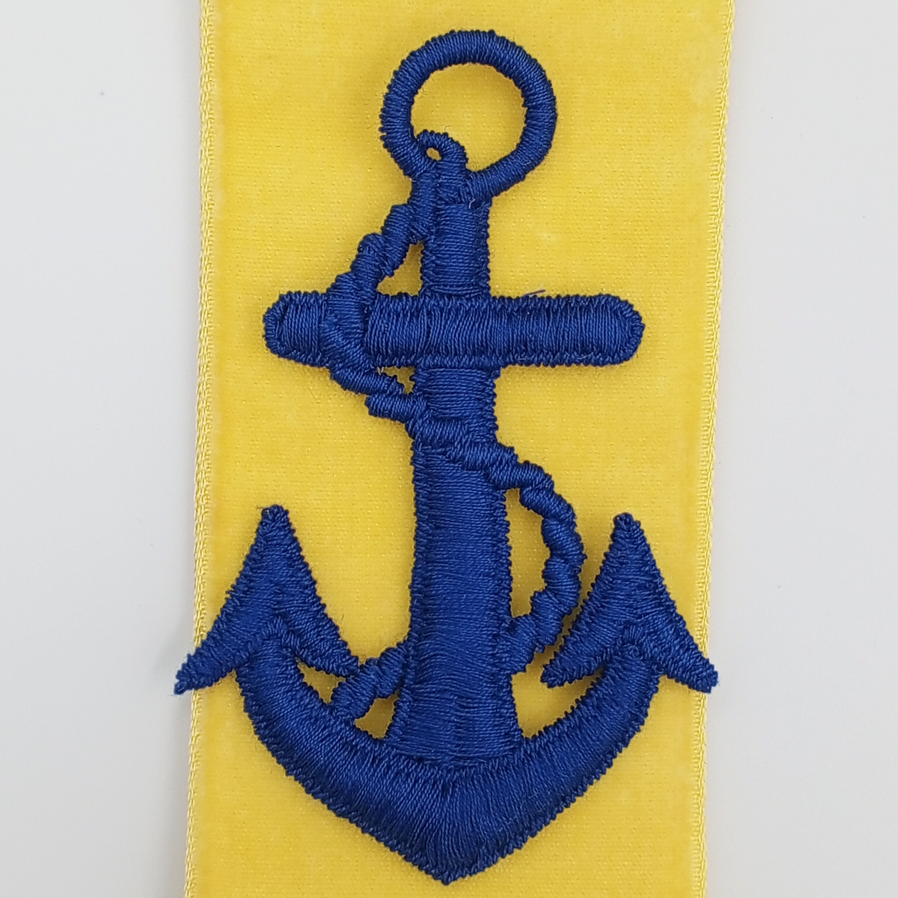 Navy Blue Anchor Decorative Patch Nautical Embroidered Retro Vintage ...