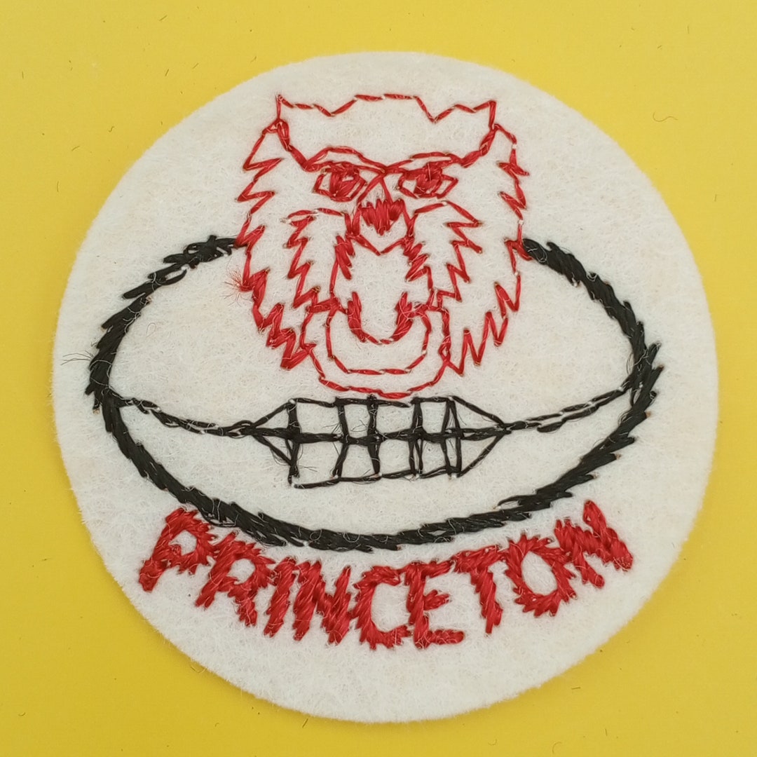 VINTAGE Badge Patches Red Black Off-white, PRINCETON Football ...