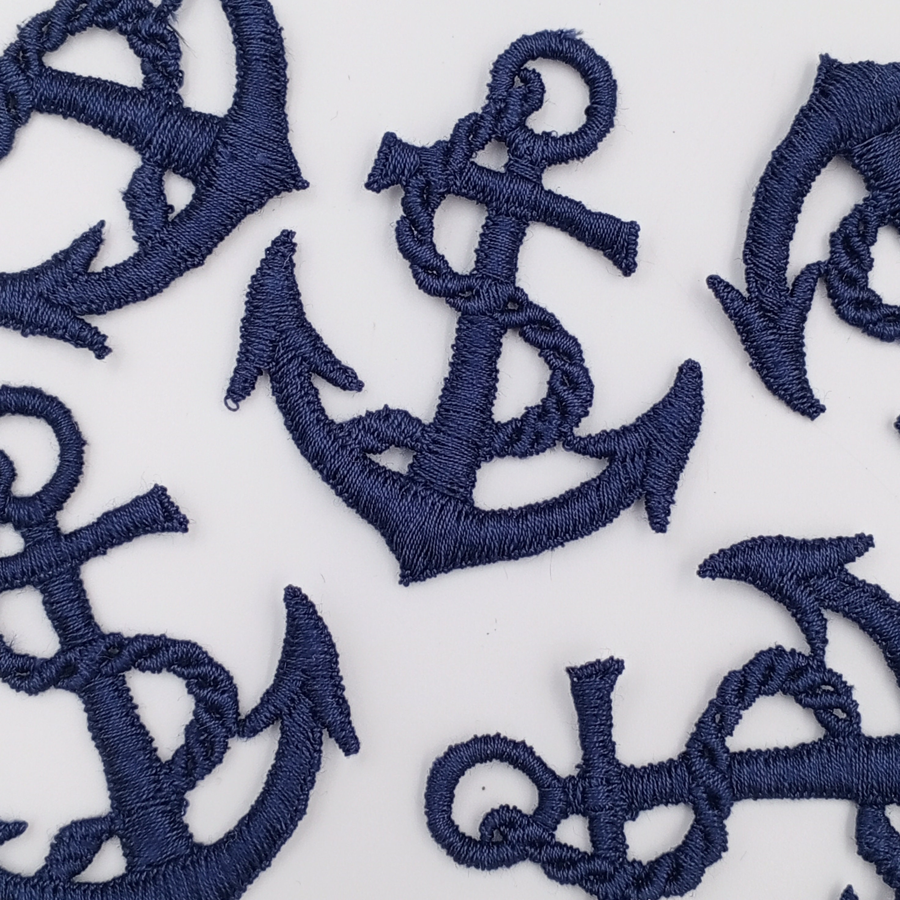 Navy Anchor Decorative Patch Nautical Embroidered Retro Vintage Classic ...