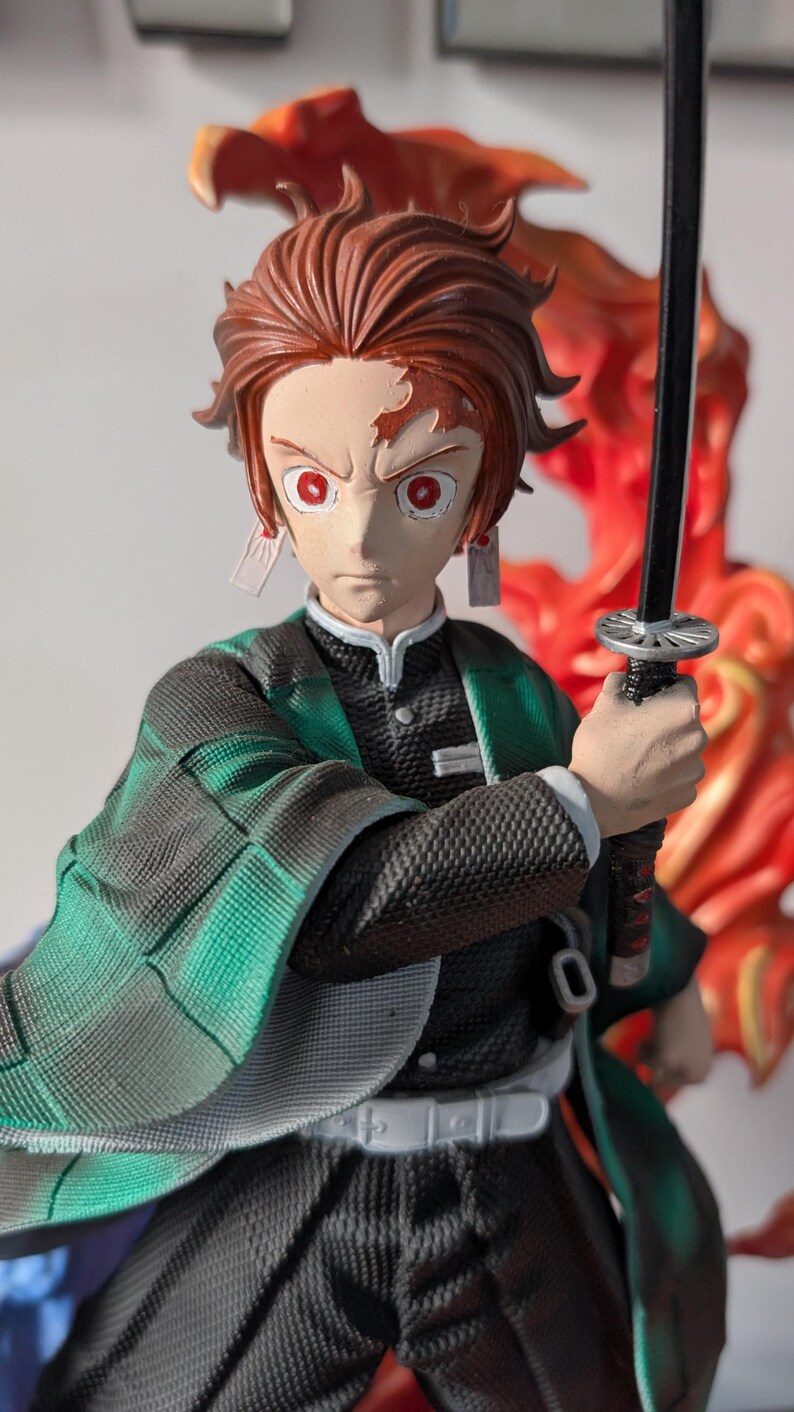 Tanjiro Kamado - Demon Slayer - Painted Resin - Etsy