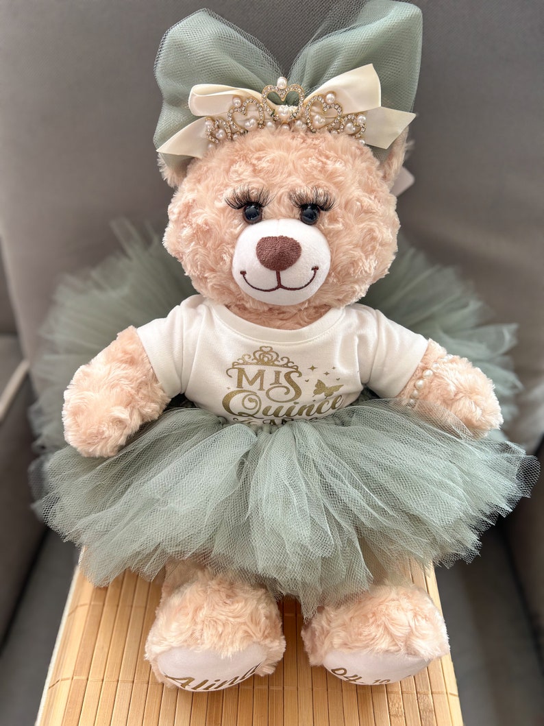 Quince Bear Para Quinceanera última Muñeca Oso Para Quince Osito Tutu ...