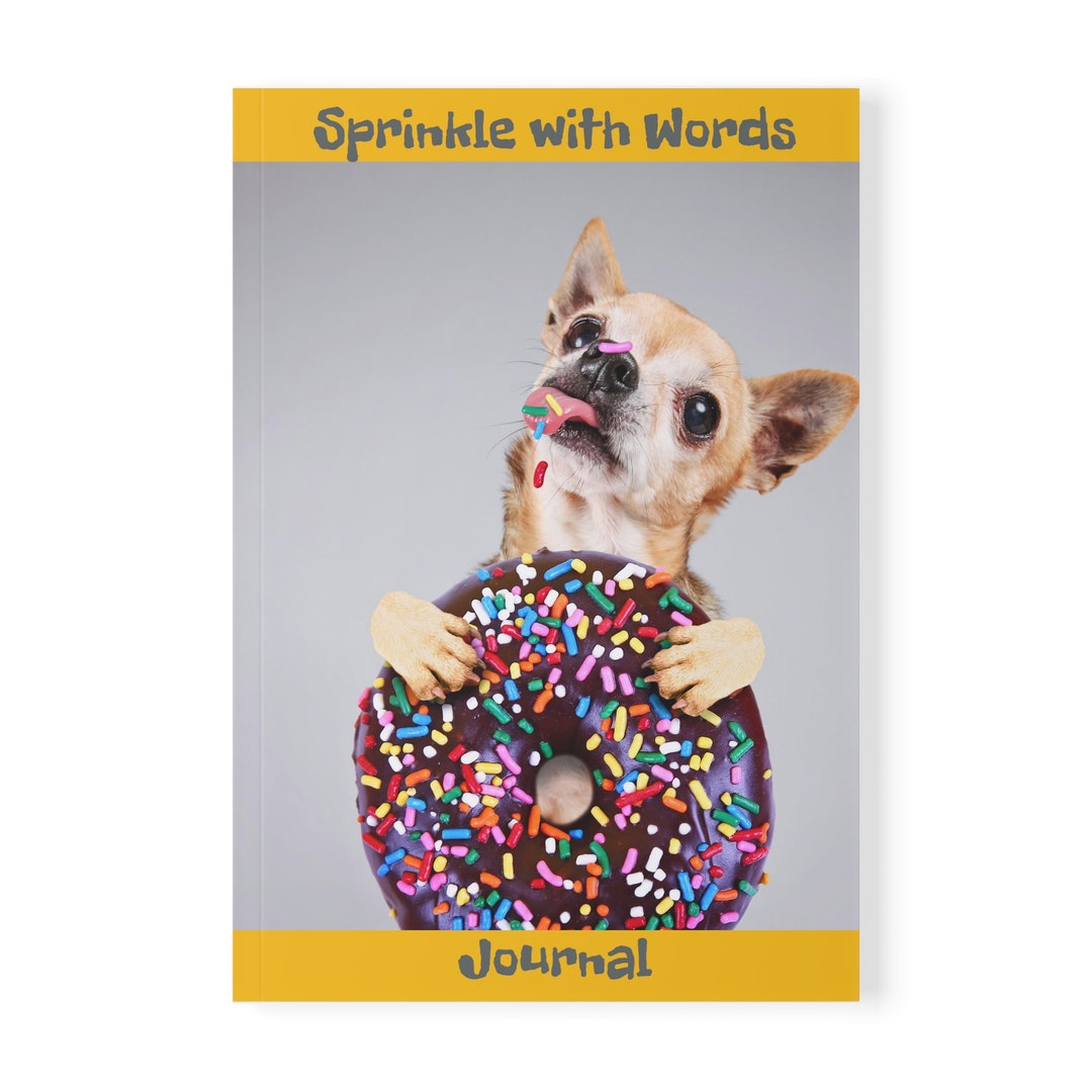Sprinkle With Words Journaling Chihuahua Dog With Sprinkle - Etsy