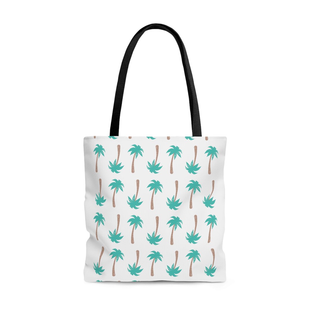 Reusable Large on the Go Tote Bag Tropical Palm Tree Print - Etsy