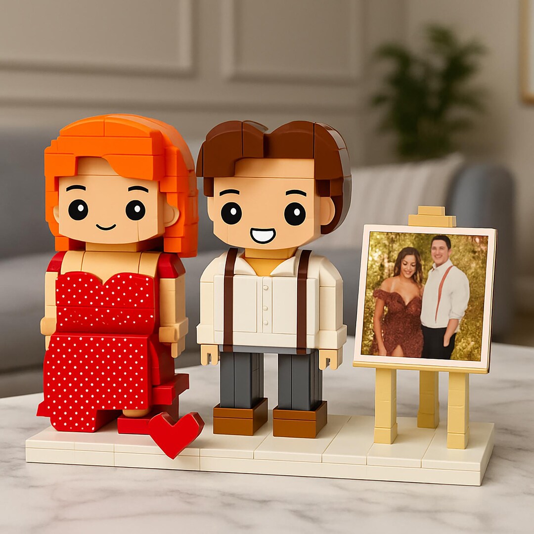 Custom Brick Figures: Lego-style Family Portrait, Personalized Gift - Etsy