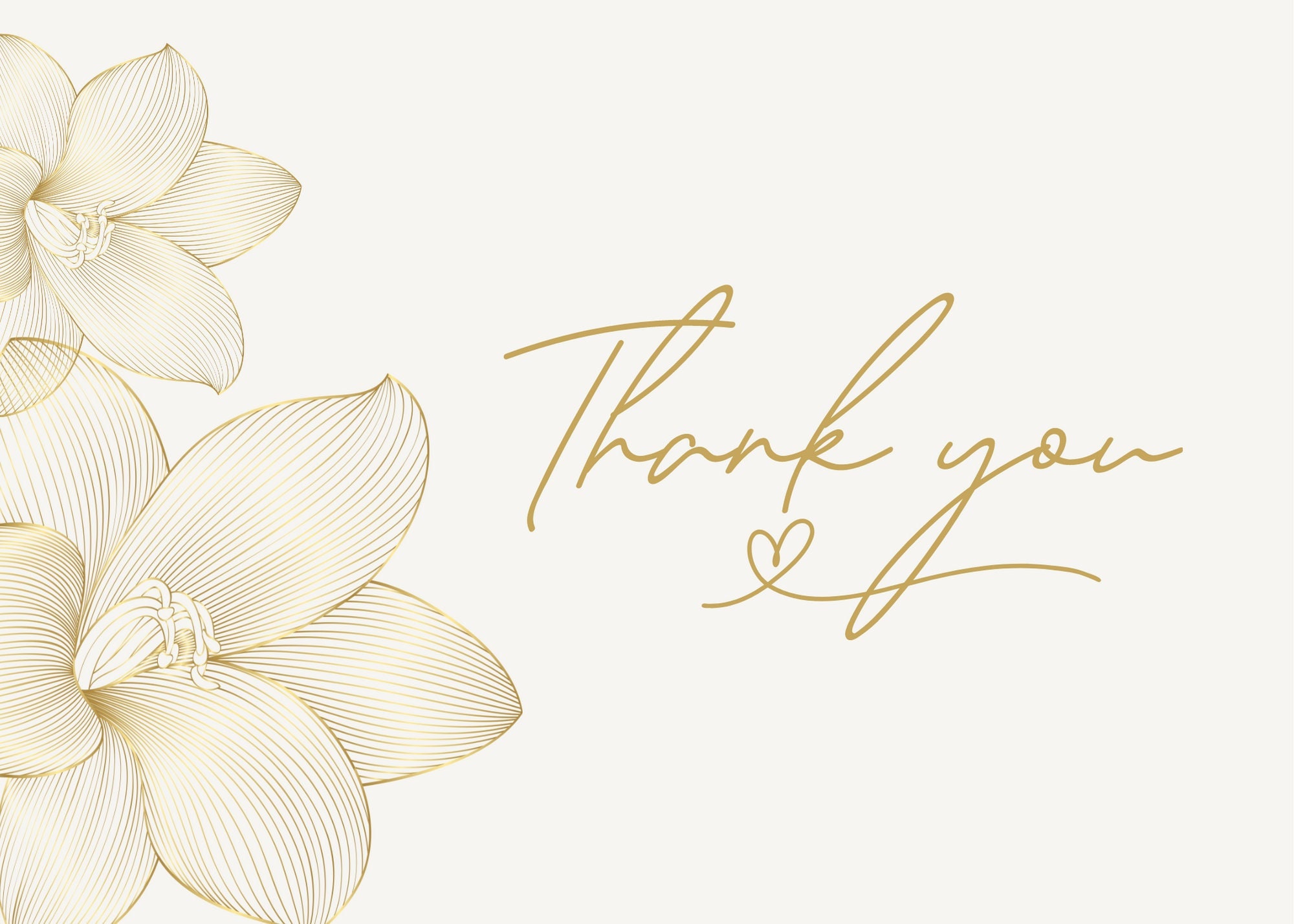 Digital Thank You Card - Etsy