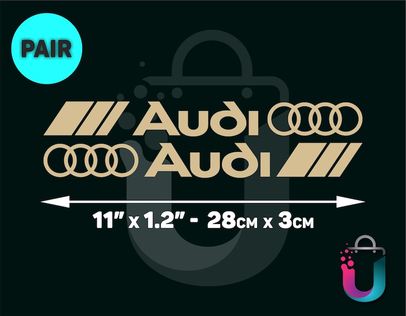 Audi Racing Decal Stickers: Weatherproof Vinyl Car Customization - 11 ...