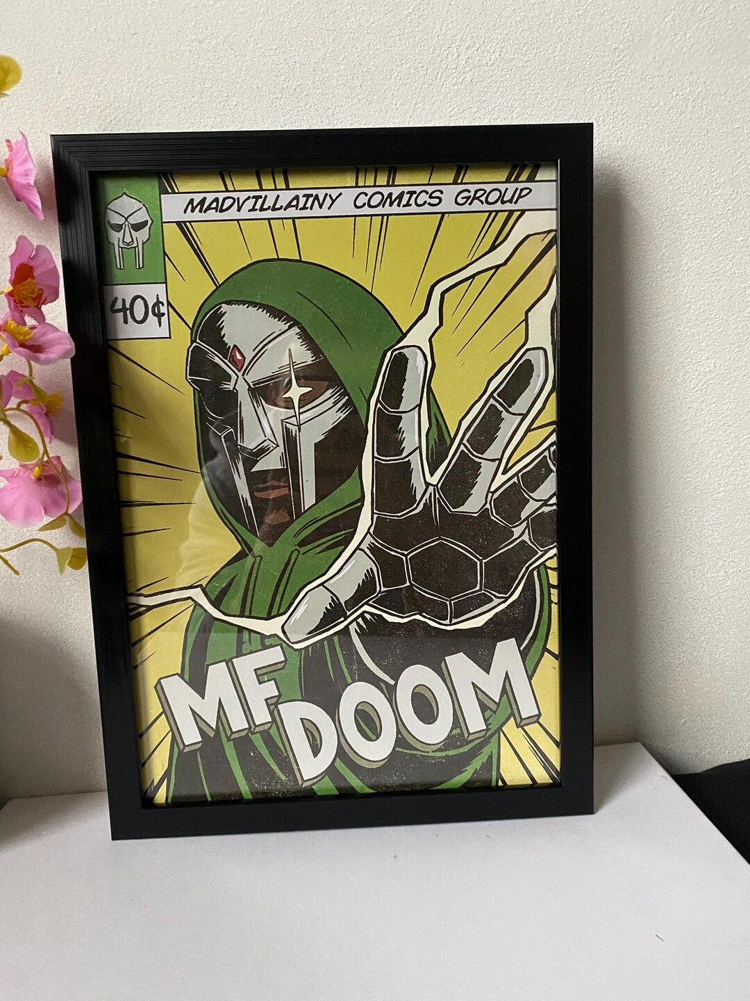 MF Doom Poster, MF Doom Madvillainy Album, Home Decor, Wall Art, Room Decor Hip Hop Vintage ...