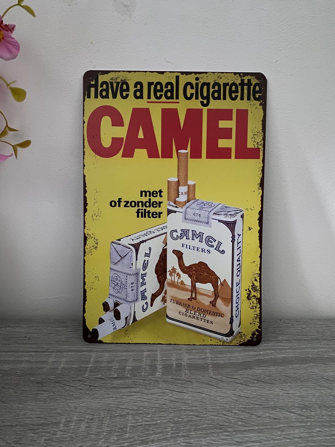 Camel Cigarettes Metal Sign - Etsy