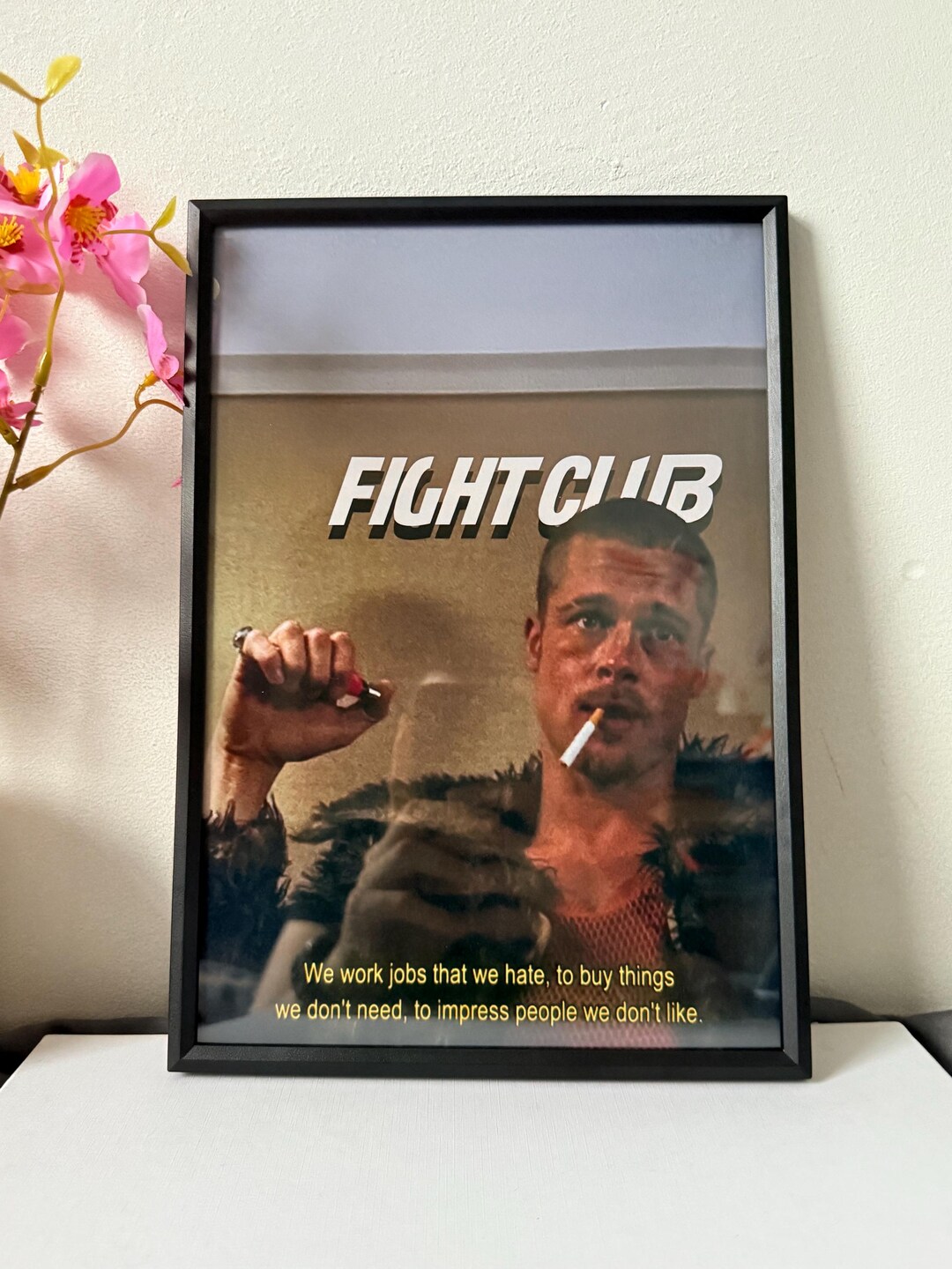 Fight Club Movie Poster Framed Film Poster Wall Decoration Poster ...