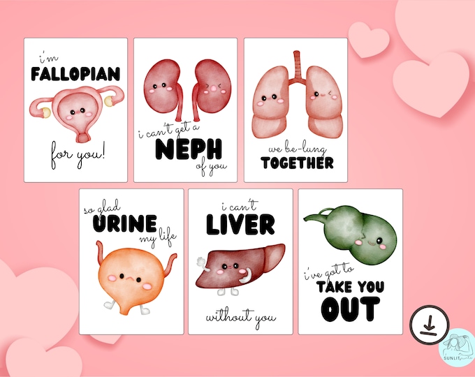24 Funny Printable Medical Valentine's Day Cards - Download & Print ...