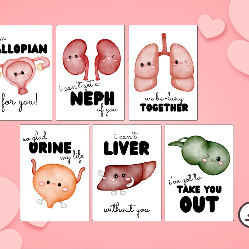 Anatomy Valentines Card - Etsy